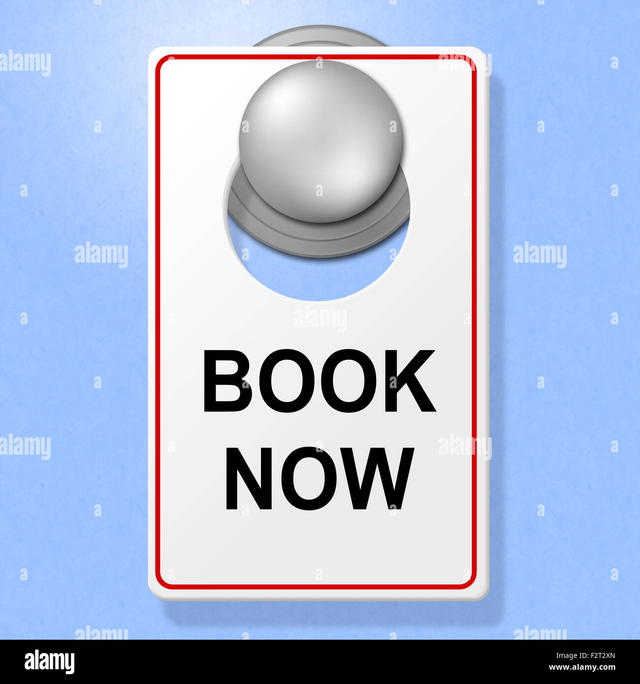 Book Now Sign Showing Place To Stay And Double Room Stock Photo - Alamy