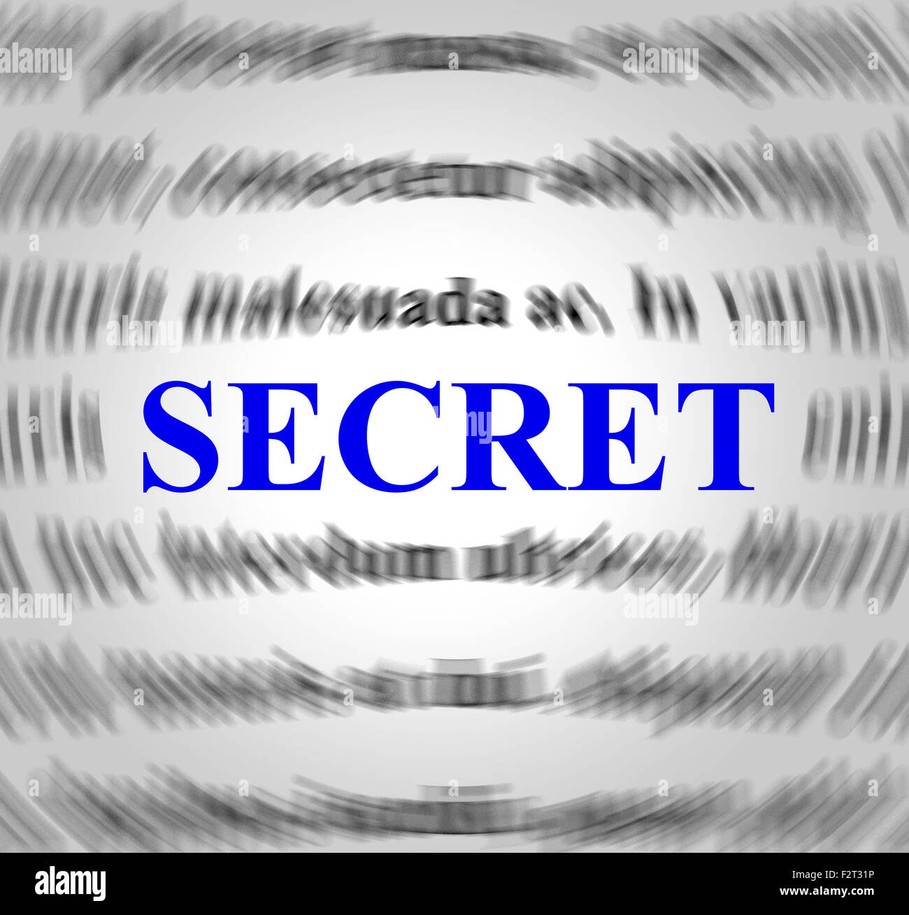 Secret Definition Showing Meaning Means And Hidden Stock Photo - Alamy
