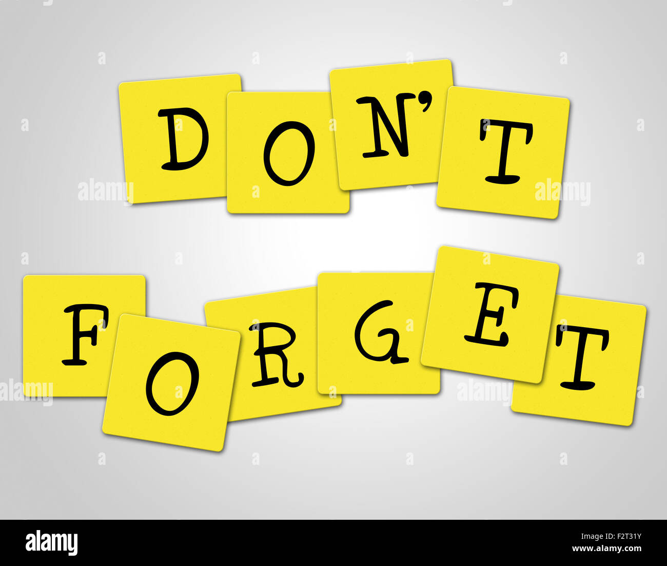 Forgetting reminder hi-res stock photography and images - Alamy
