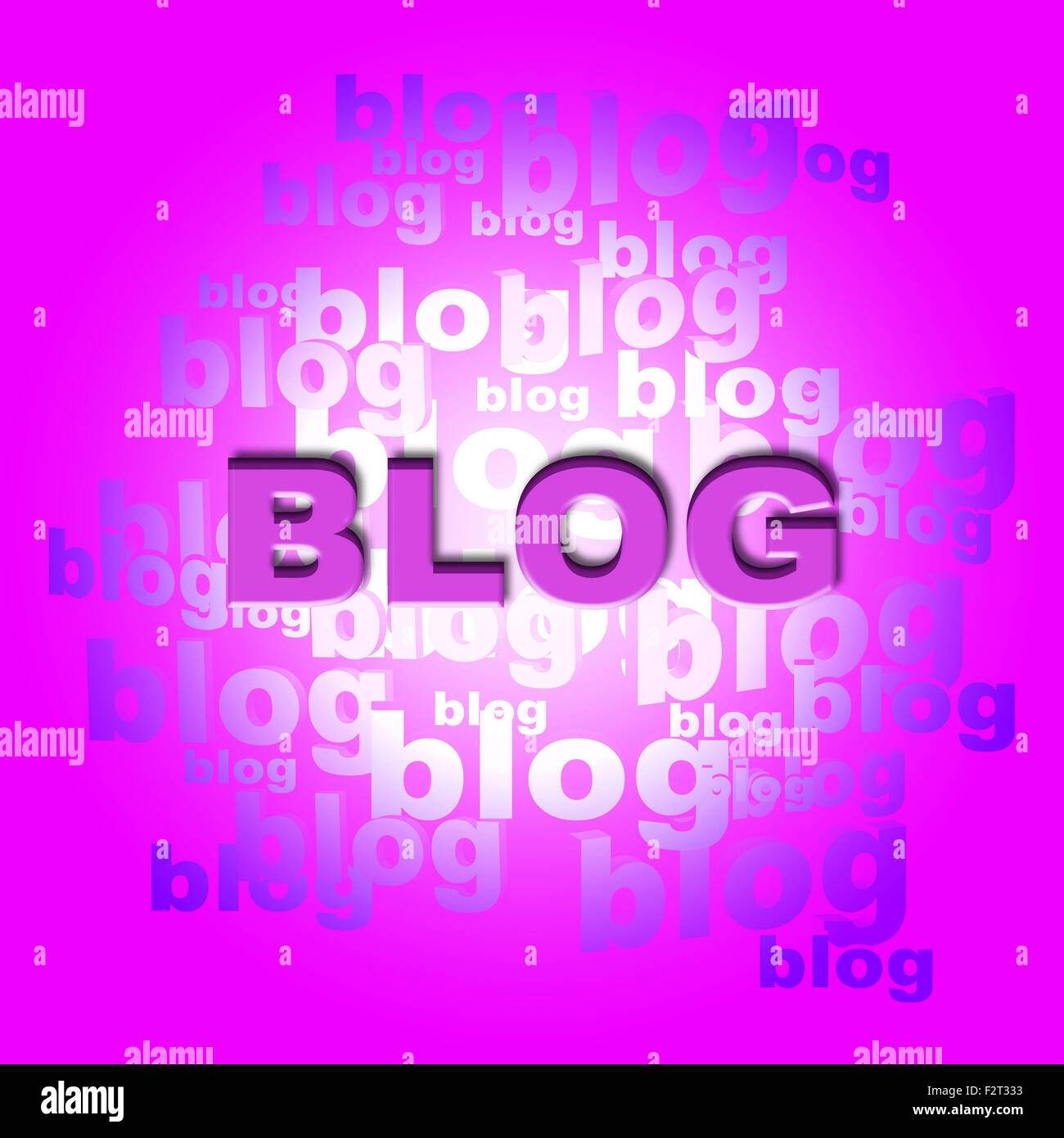 Blog Words Indicating World Wide Web And Website Stock Photo - Alamy