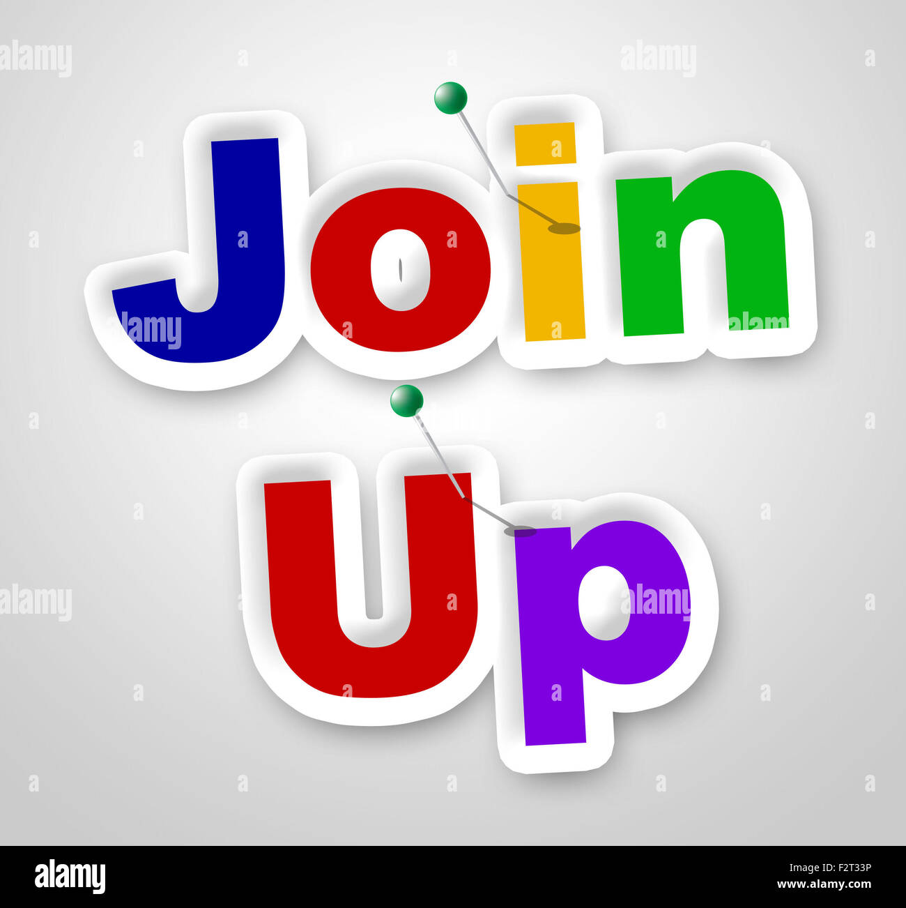 Join Up Sign Indicating Subscription Subscribe And Registering Stock ...