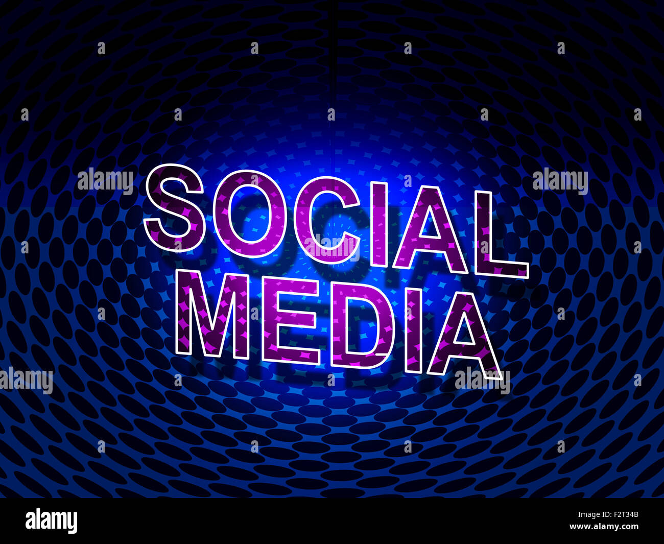 Social Media Sign Representing Networking People And Online Stock Photo ...