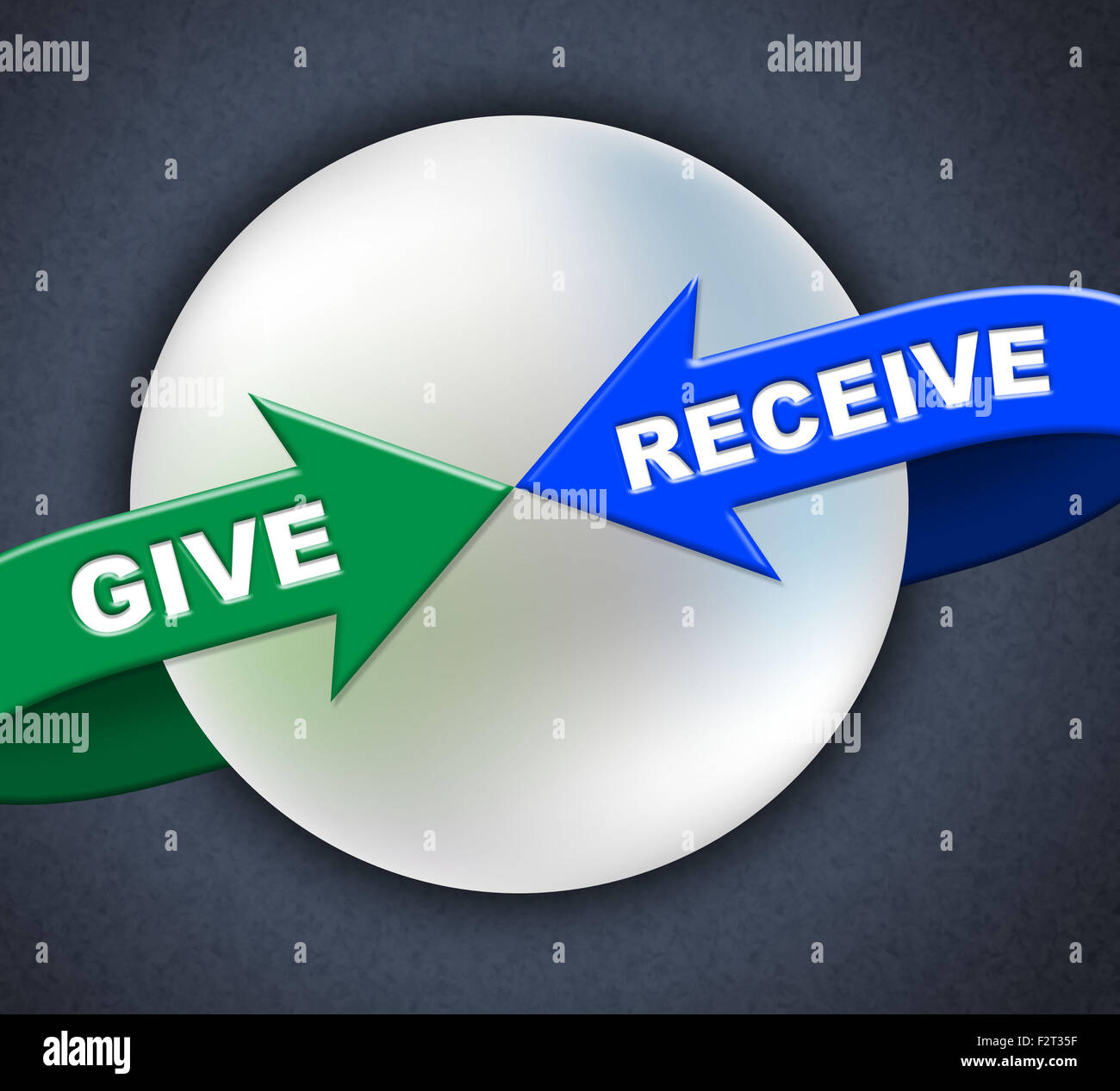 Give receive arrows hi-res stock photography and images - Alamy