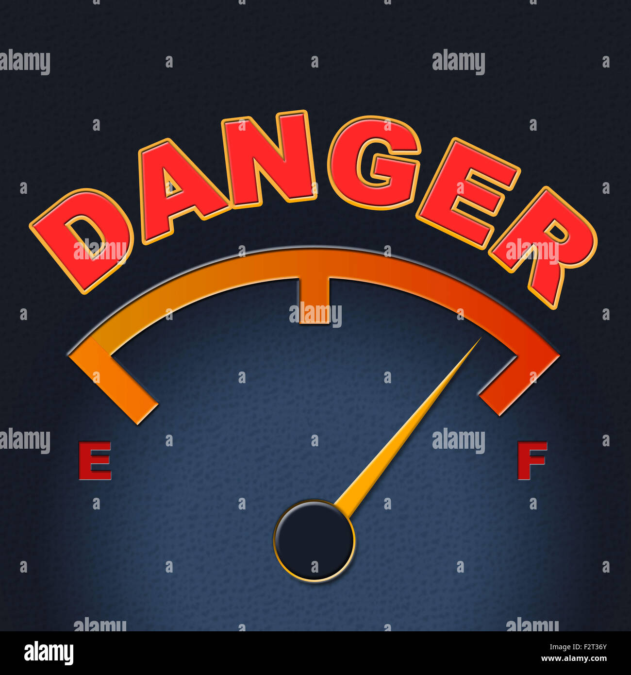Danger Gauge Representing Caution Dangerous And Measure Stock Photo - Alamy