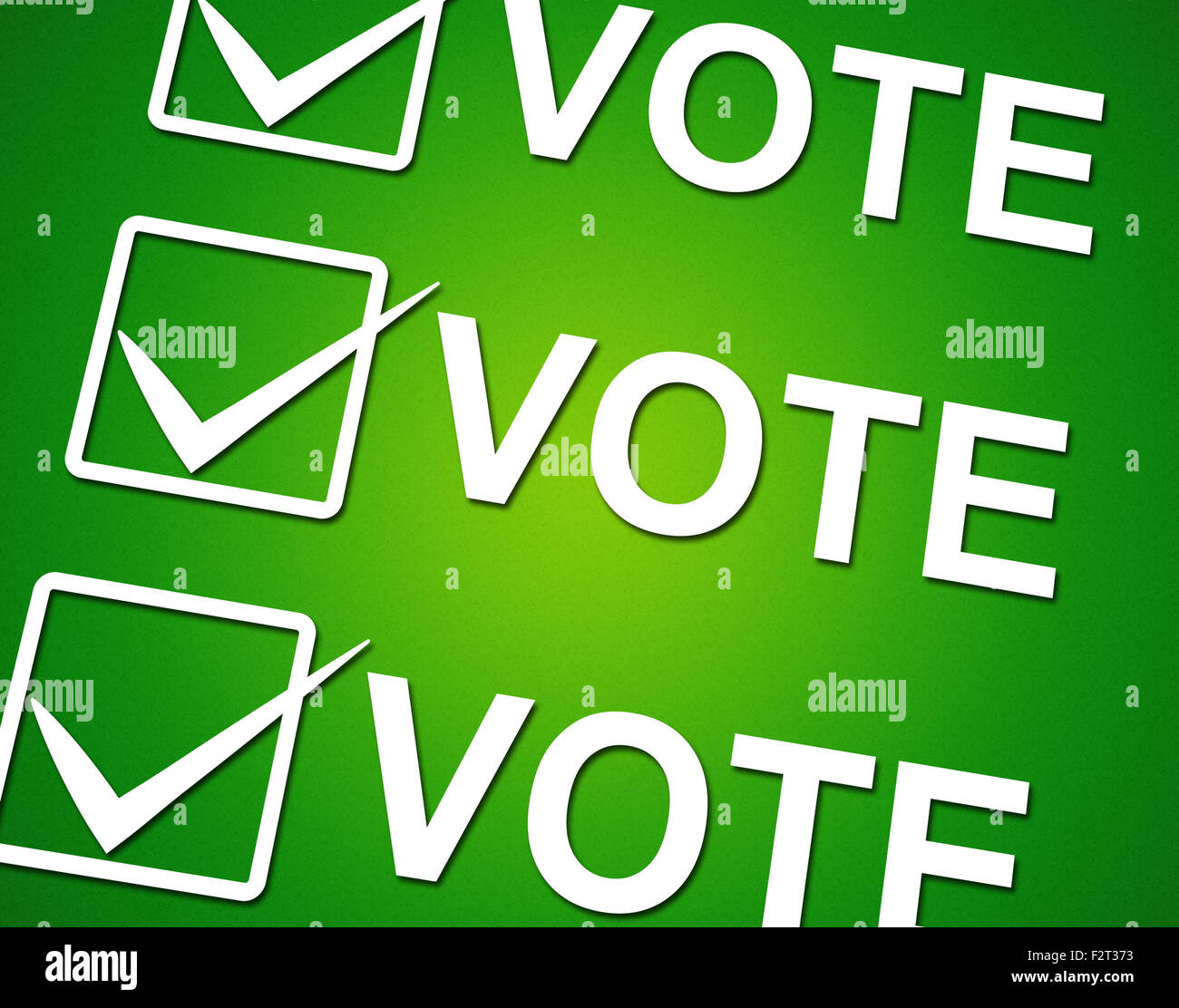 Vote Ticks Showing Confirmed Confirm And Check Stock Photo - Alamy