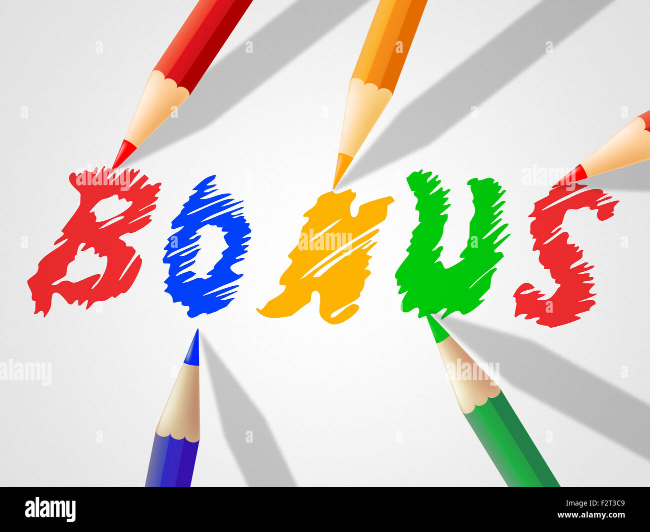 Kids Bonus Indicating Benefit Child And Gratis Stock Photo - Alamy