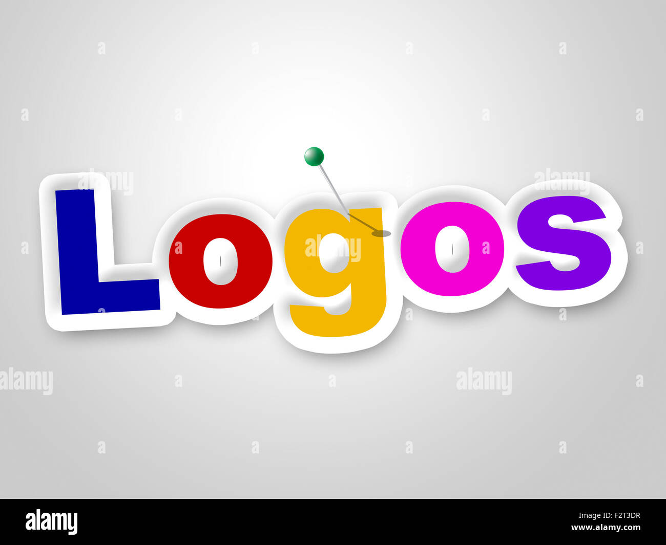 Logos Sign Indicating Company Identity And Trademark Stock Photo - Alamy