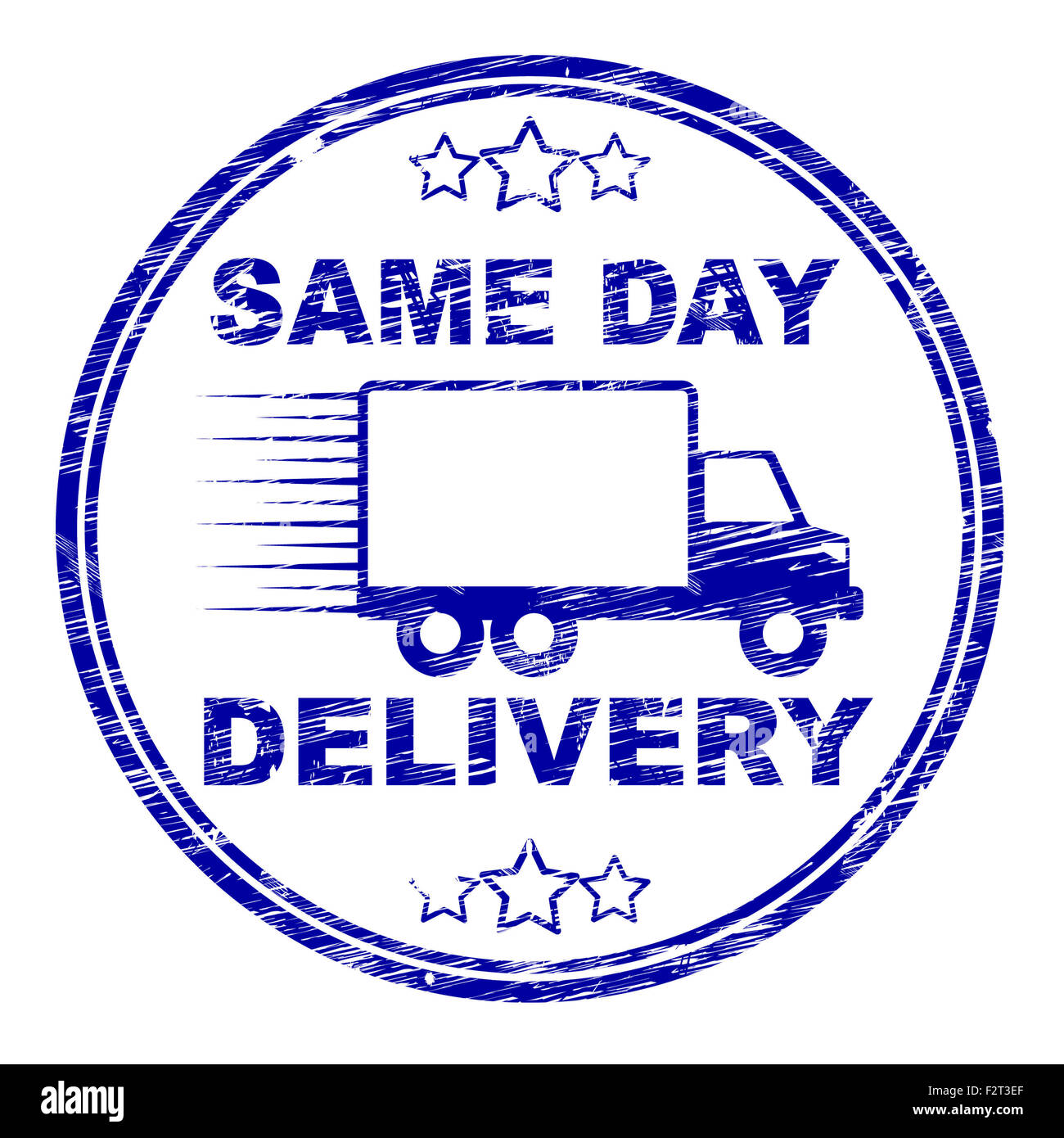 Same Day Delivery Showing Fast Shipping And Distributing Stock Photo ...