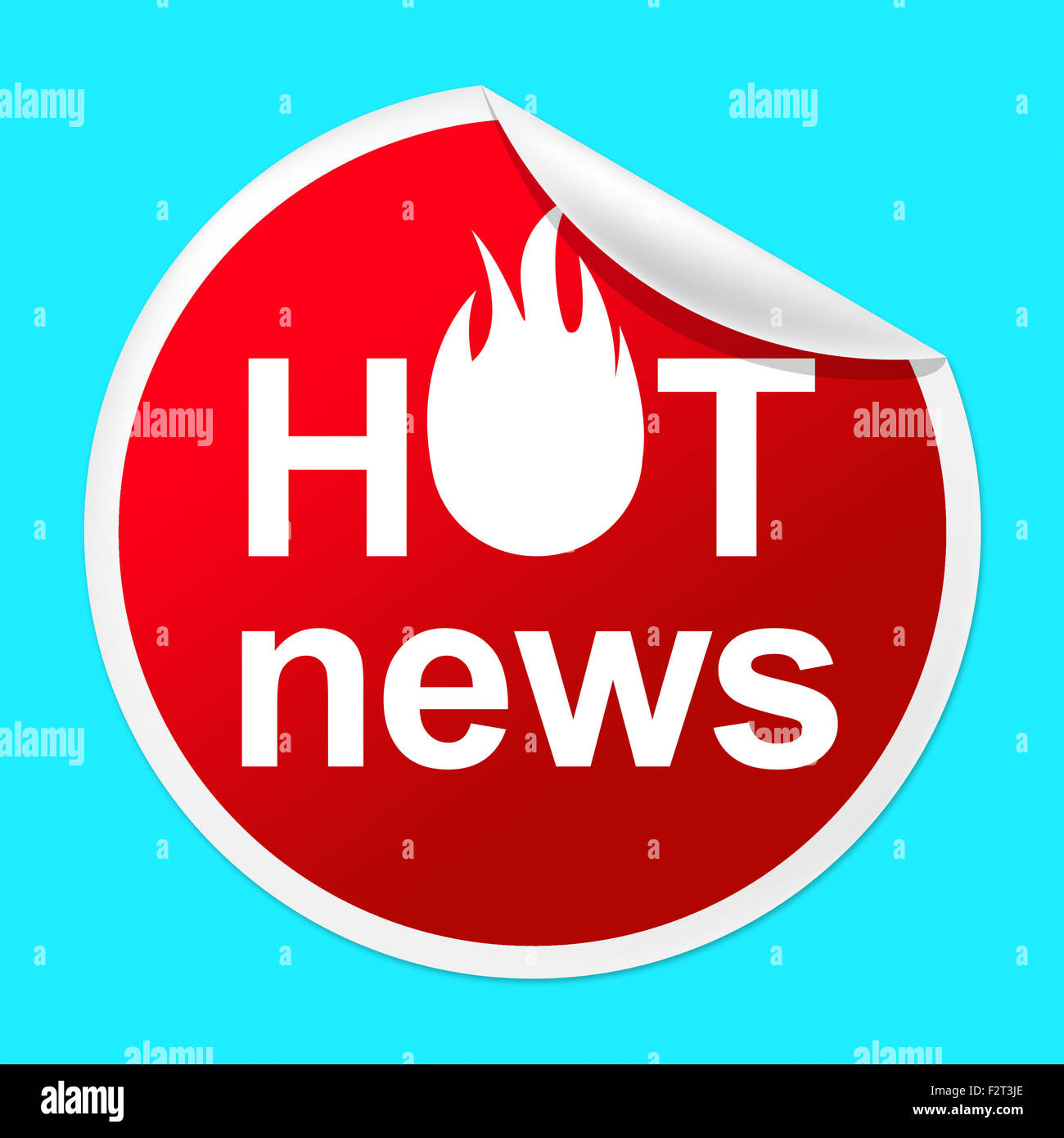 Breaking news sticker hi-res stock photography and images - Alamy
