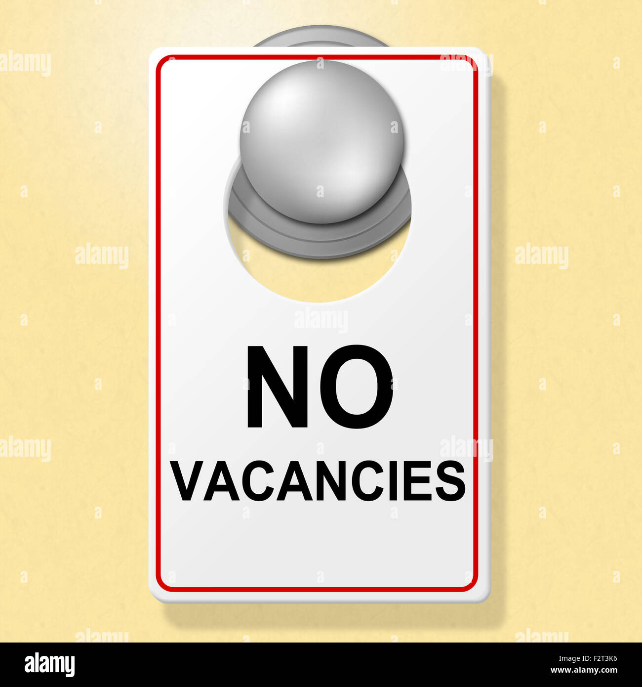 No Vacancies Sign Meaning Place To Stay And Full Up Stock Photo - Alamy