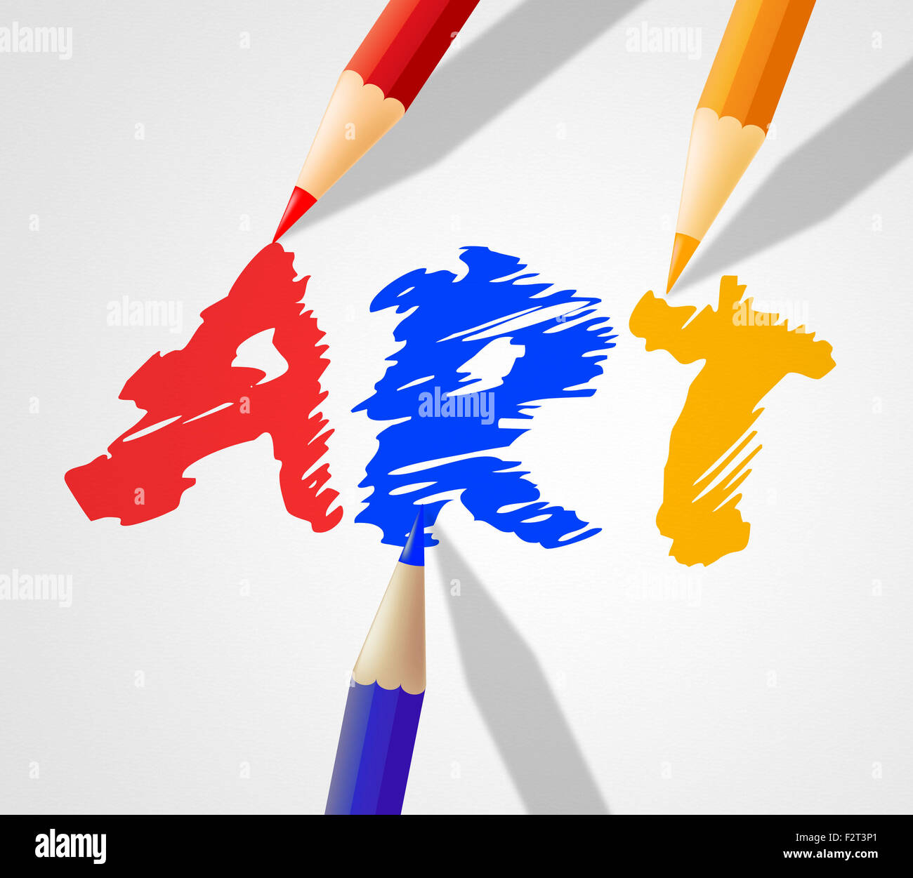 Art Word Showing Illustration Artist And Craft Stock Photo - Alamy