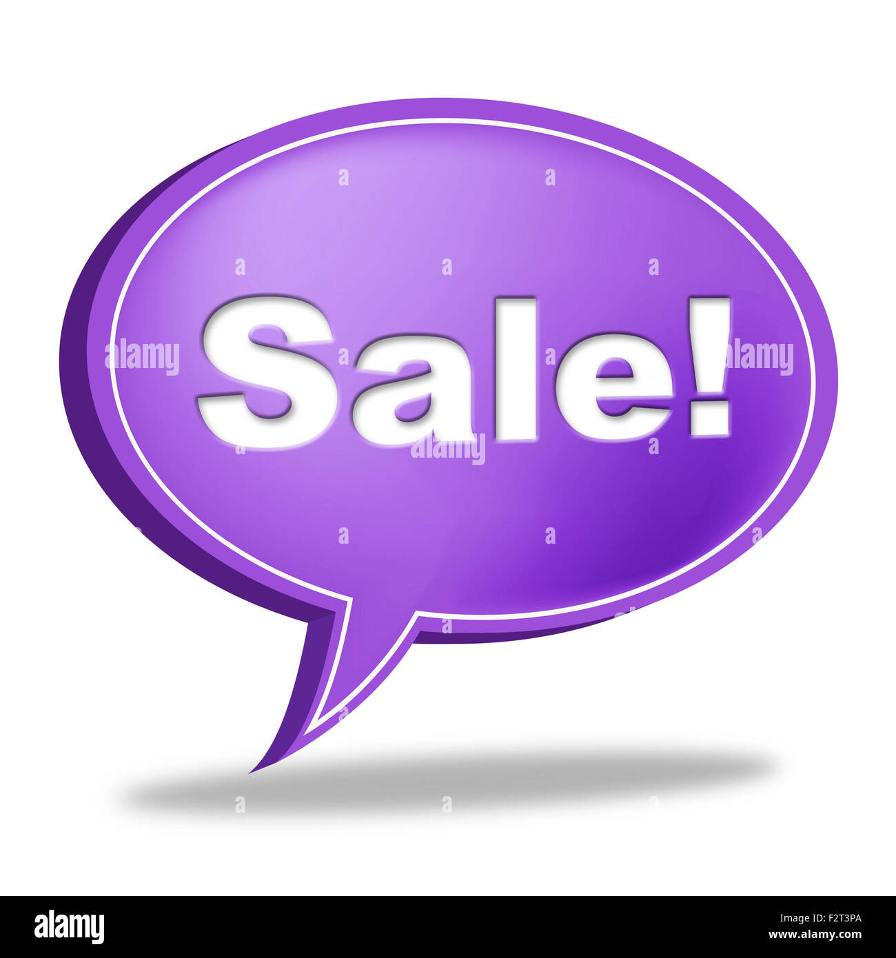 Sale Message Showing Offer Savings And Communication Stock Photo - Alamy
