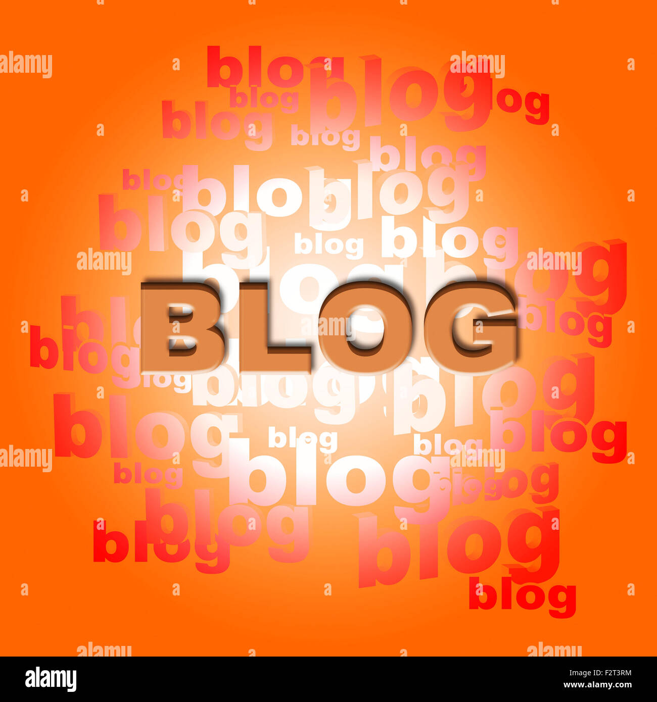 Blog Words Showing World Wide Web And Website Blogger Stock Photo - Alamy