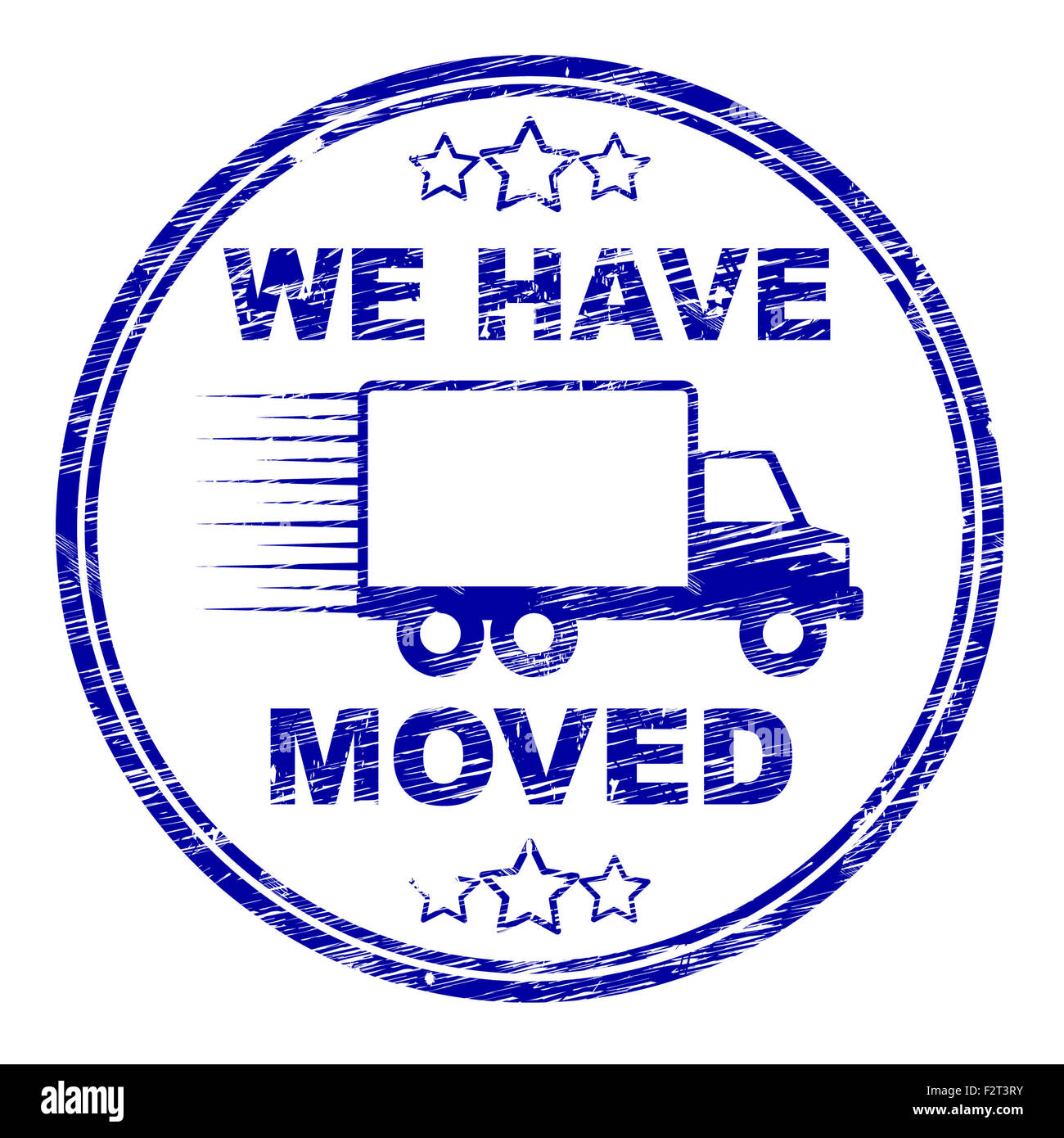 We Have Moved Representing Change Of Residence And Address Stock Photo ...