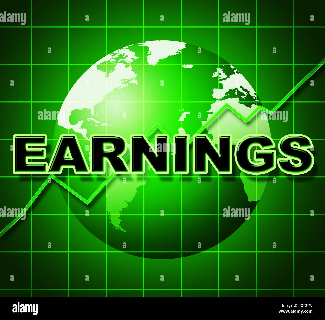 Earnings Graph Representing Infograph Statistical And Graphs Stock ...
