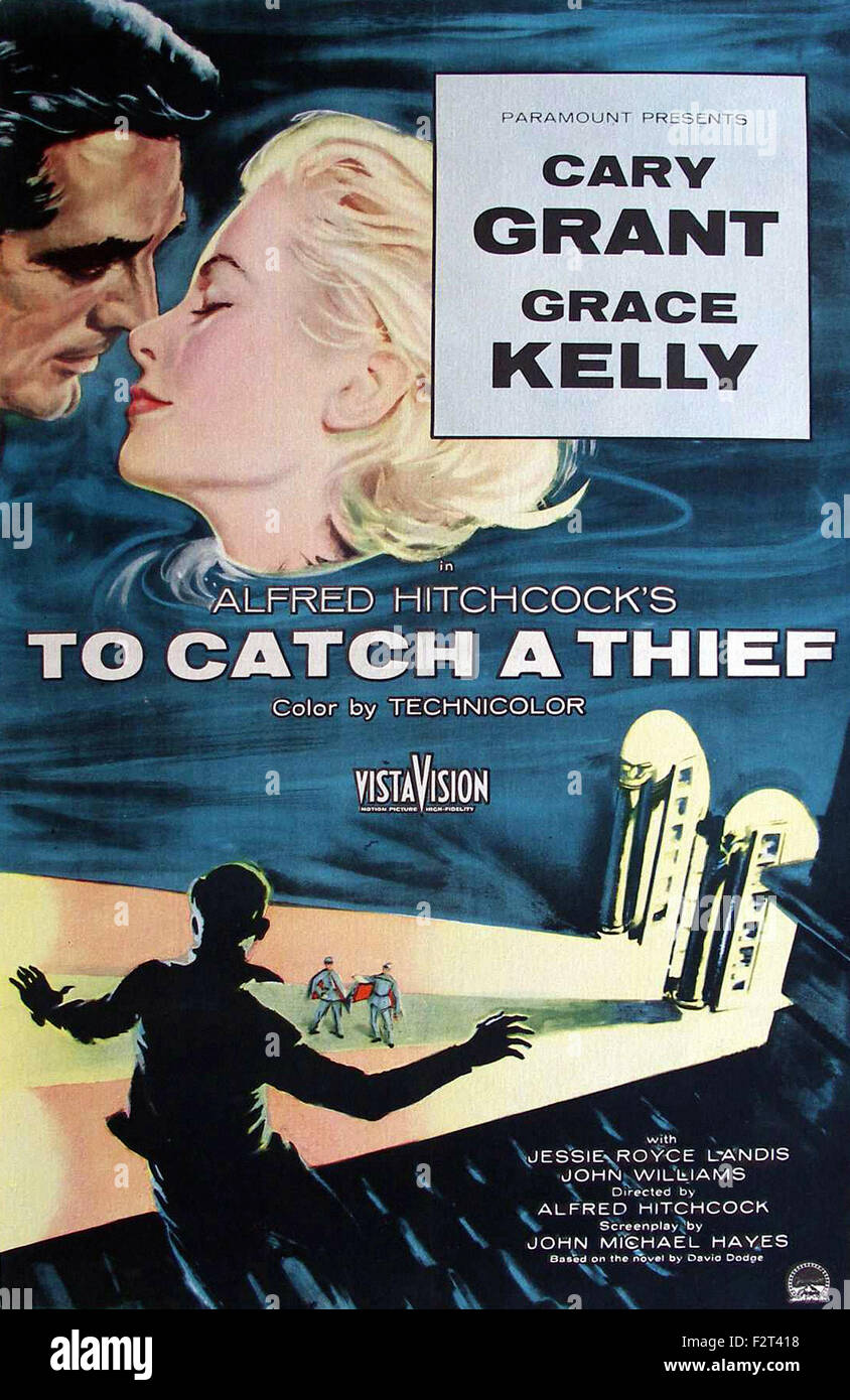 To Catch a Thief - Movie Poster Stock Photo - Alamy