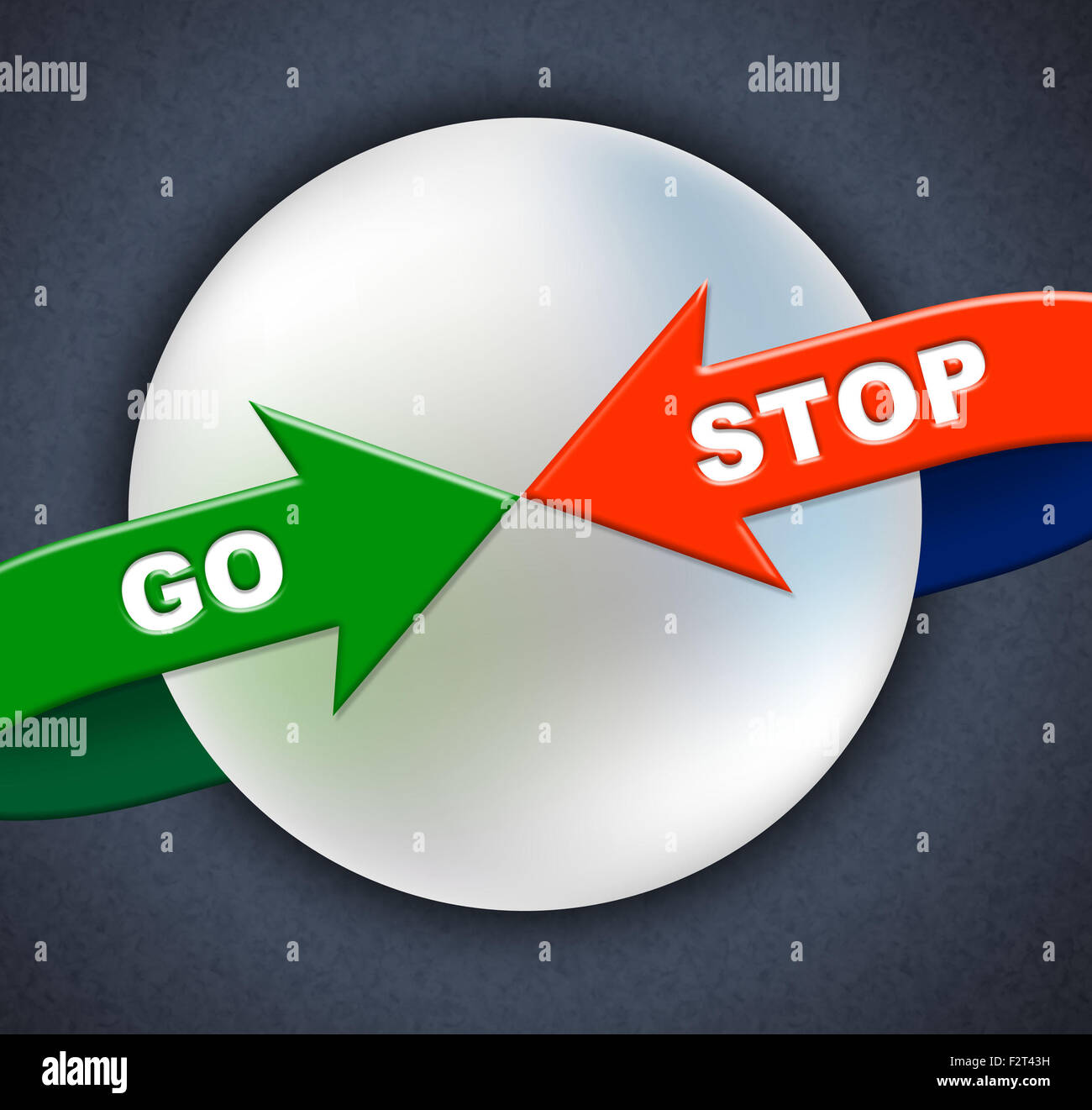 Go stop arrows hi-res stock photography and images - Alamy
