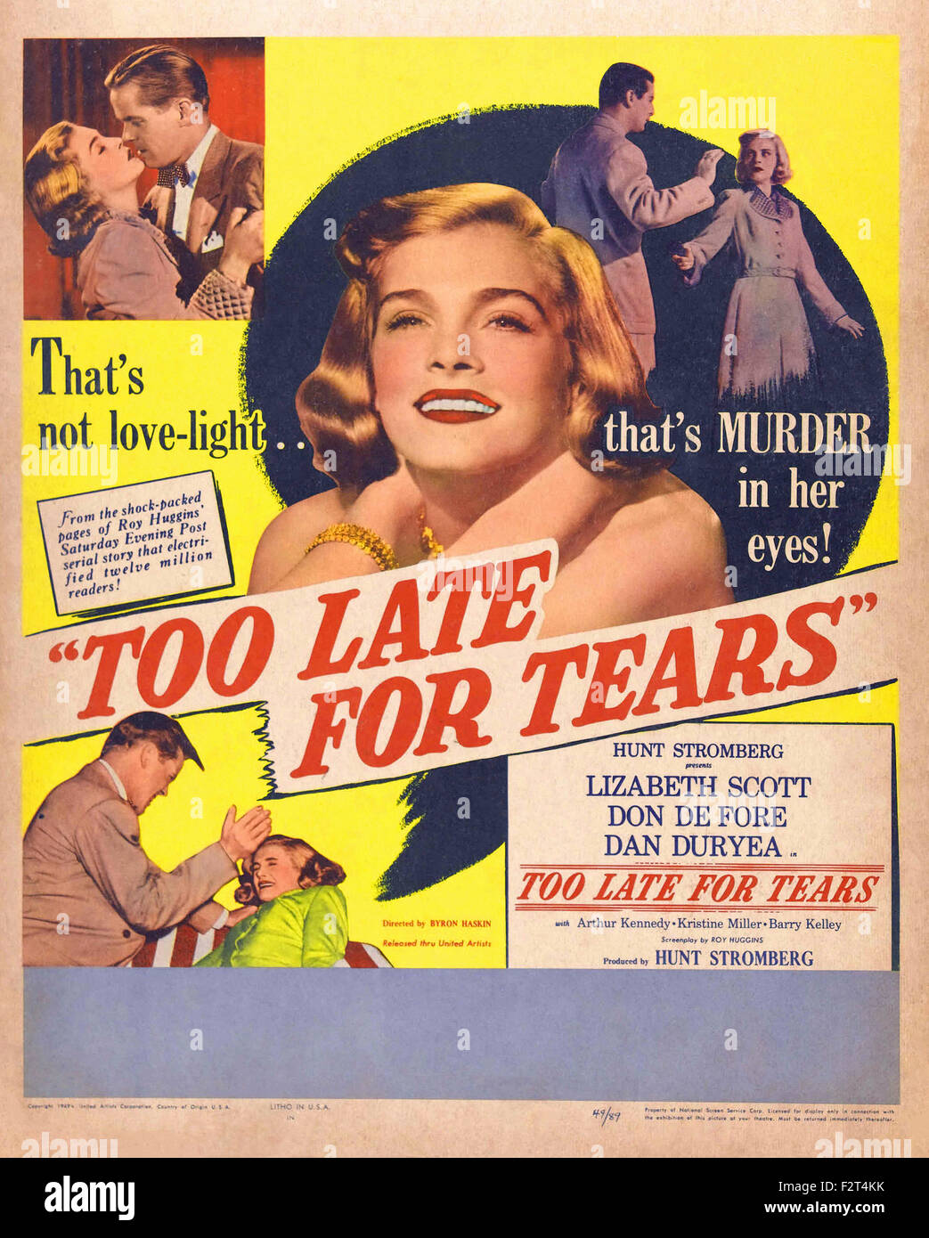 Too Late for Tears - Movie Poster Stock Photo - Alamy