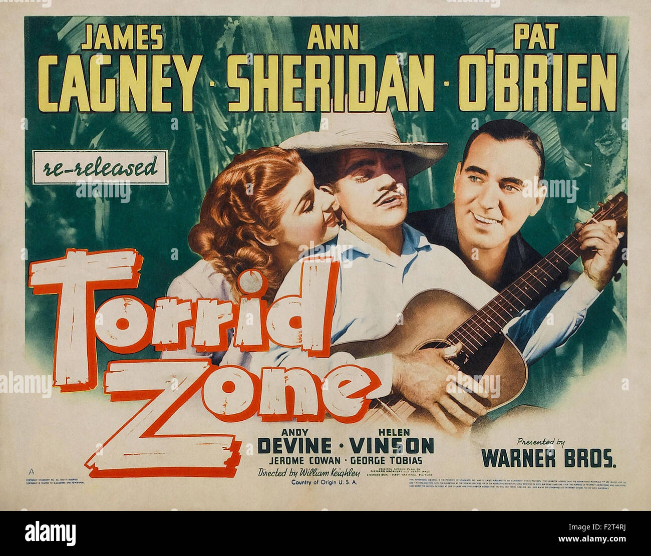 Torrid Zone - Movie Poster Stock Photo - Alamy