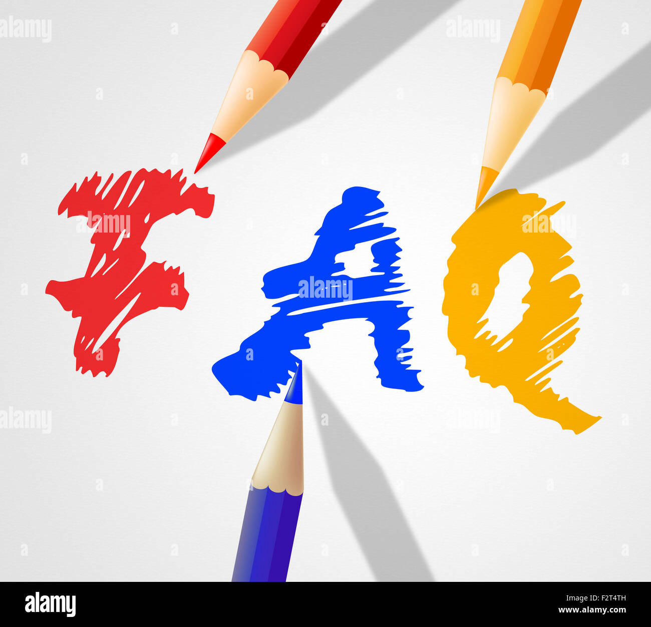 Faq Word Showing Frequently Asked Questions And Info Questions Stock ...