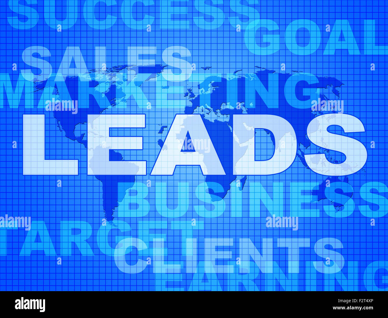 Leads Words Showing Vending E-Commerce And Retail Stock Photo - Alamy
