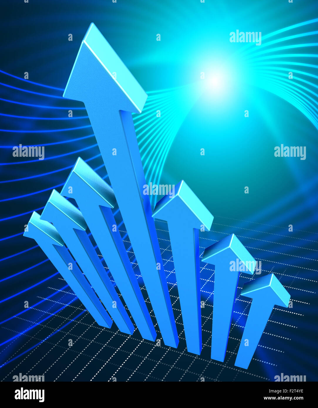 Upward pointing arrows hi-res stock photography and images - Alamy