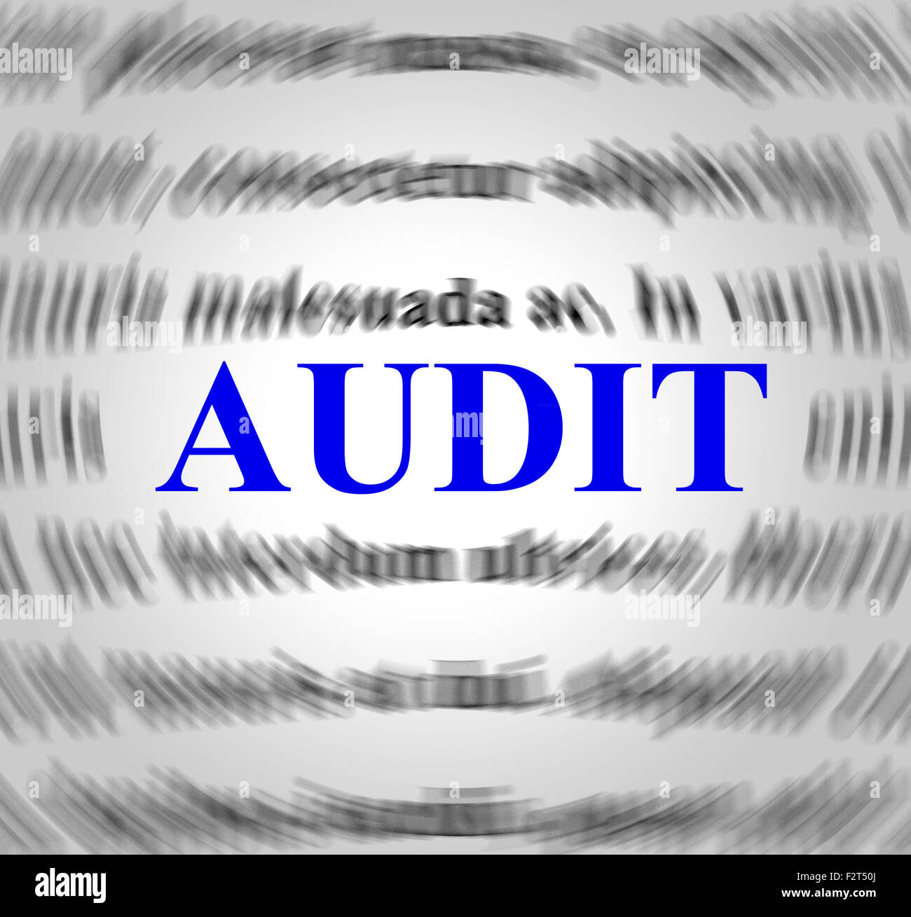 Audit Definition Showing Auditor Inspect And Explanation Stock Photo ...