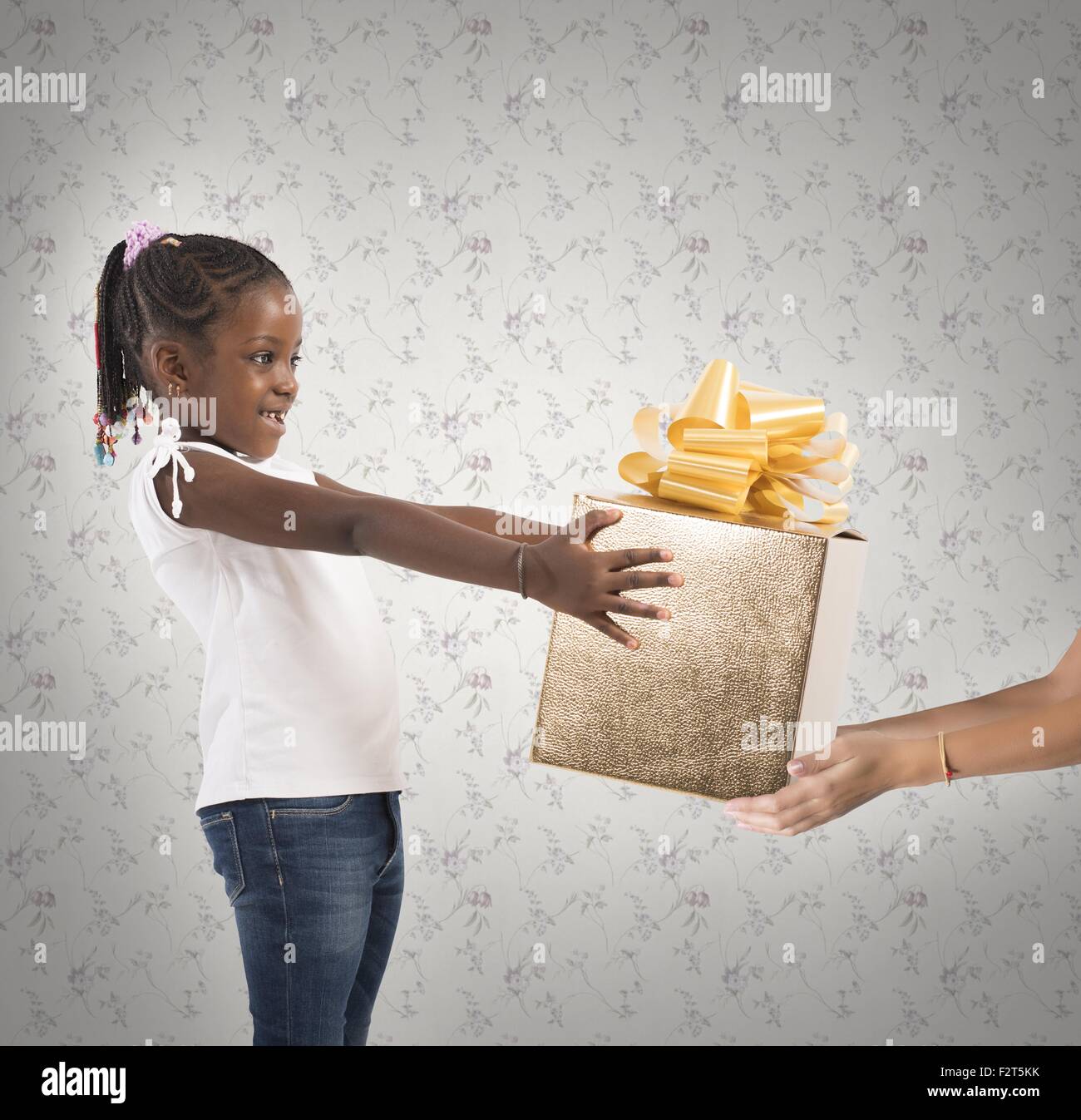 Unexpected child present Stock Photo - Alamy