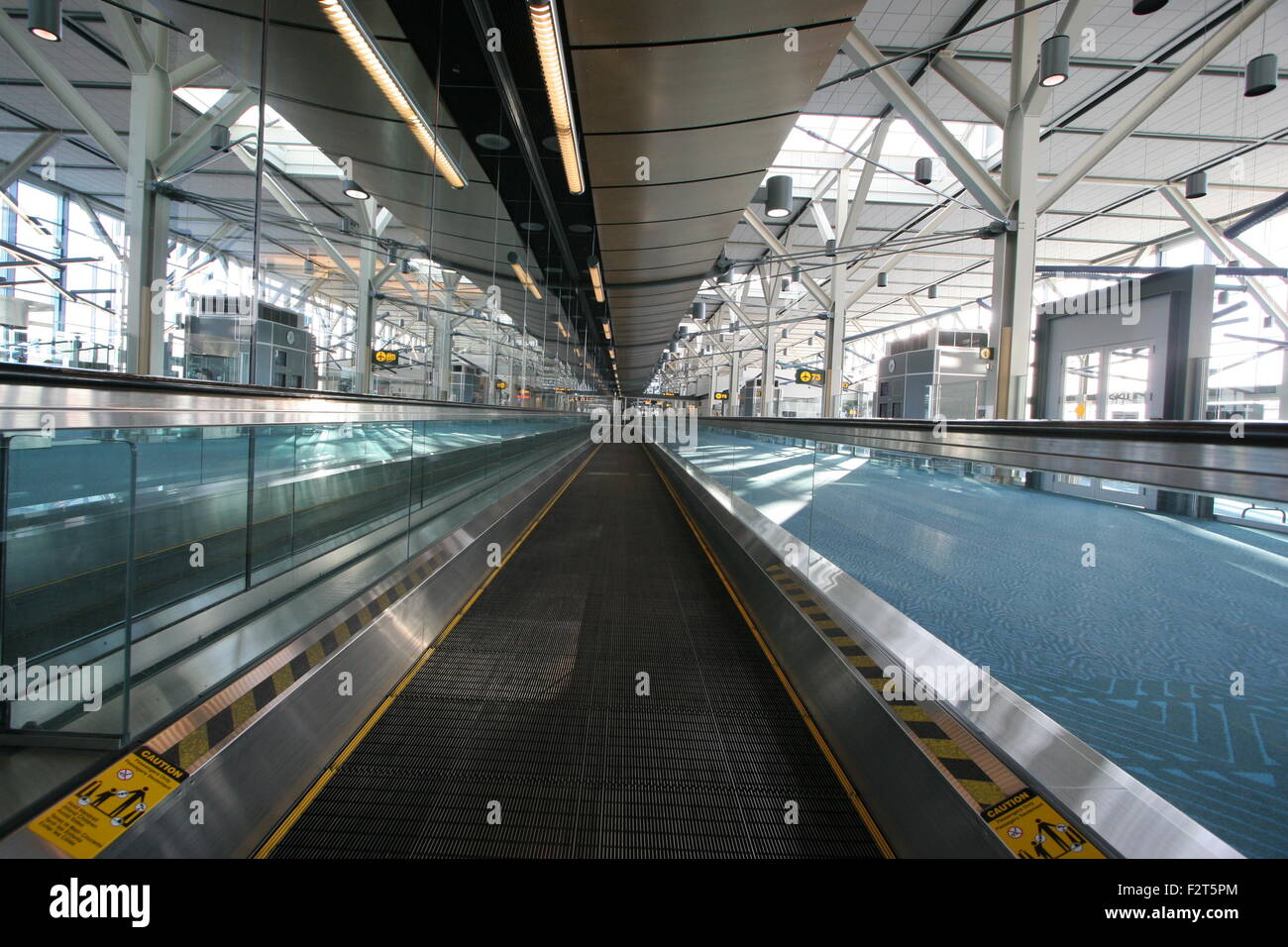 on walkway at Vancouver airport Stock Photo - Alamy