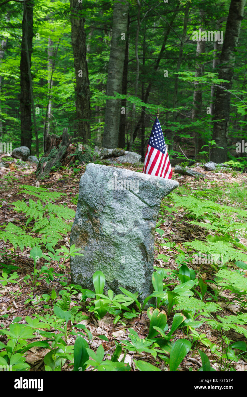 Graveyard at the Colonel Lewis B. Smith site in Sandwich Notch in ...