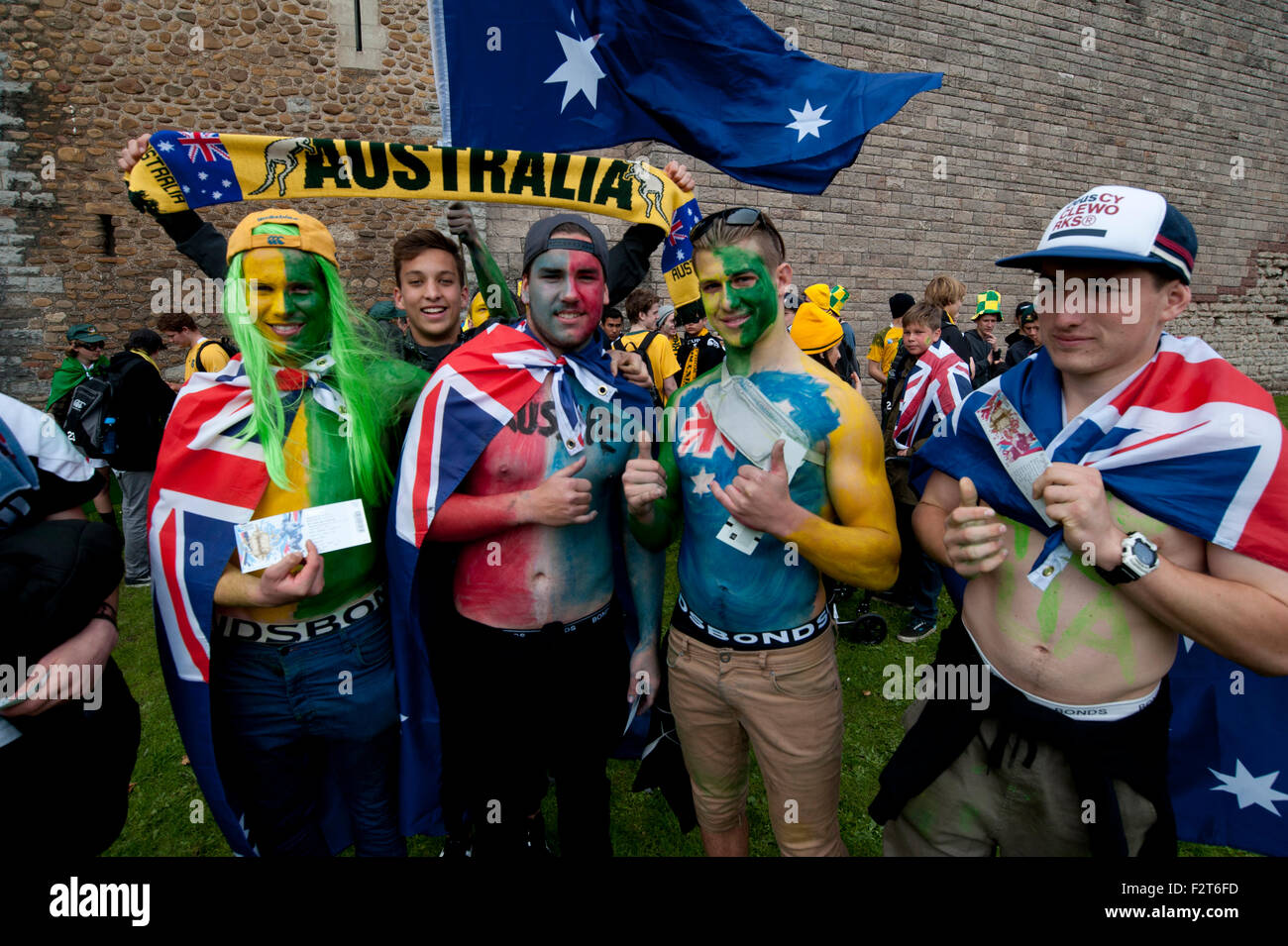 Cardiff football fans laughing hi-res stock photography and images - Alamy