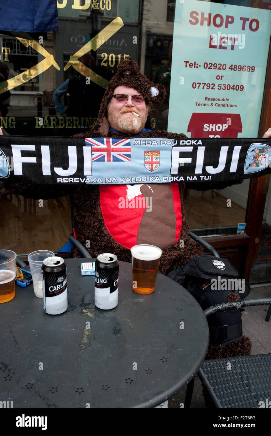 Cardiff football fans laughing hi-res stock photography and images - Alamy