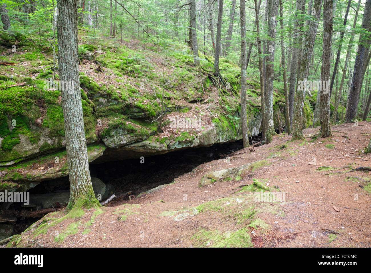 Cow Cave along the Bearcamp River Trail in Sandwich, New Hampshire USA ...