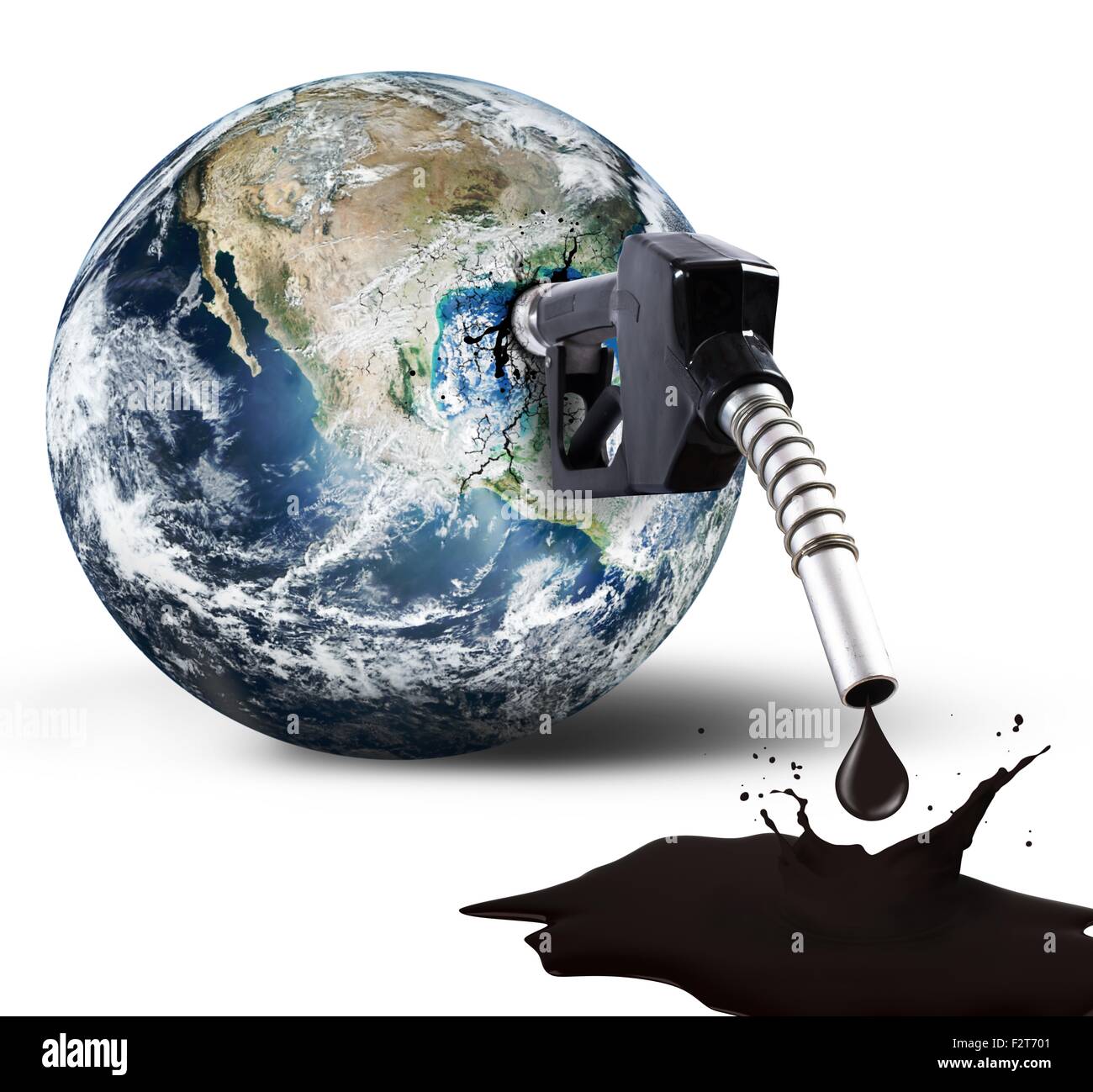 Pollution of the world. Earth provided NASA Stock Photo - Alamy