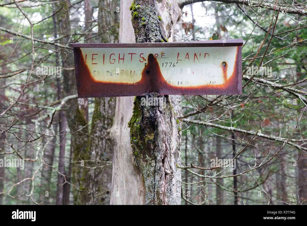 Sign along the Sandwich Notch Road in Sandwich, New Hampshire USA ...