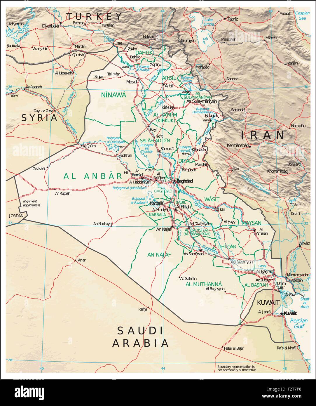 Cia iraq map hi-res stock photography and images - Alamy