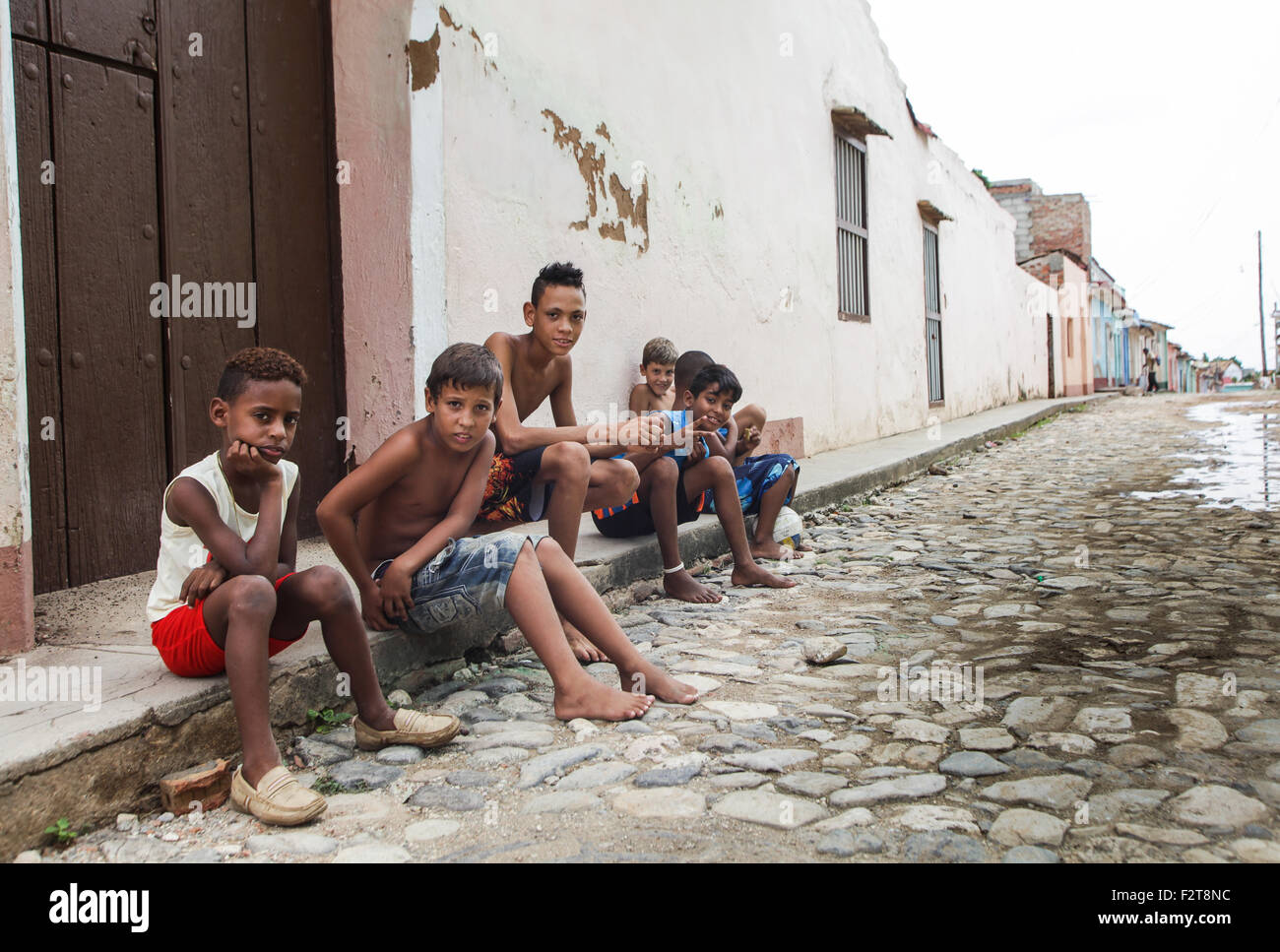Boys of Trinidad, Cuba Stock Photo - Alamy