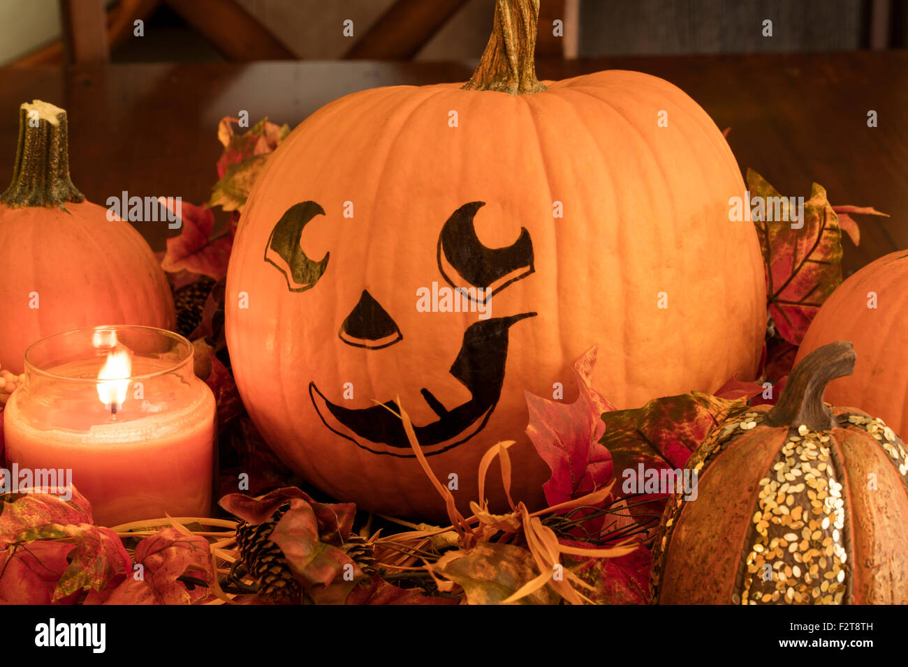Pumpkin set up hi-res stock photography and images - Alamy