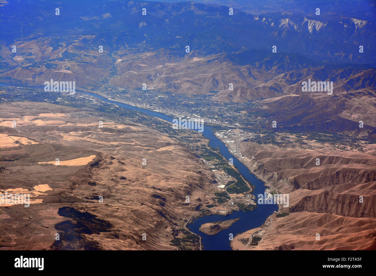 Columbia river aerial view Stock Photo - Alamy