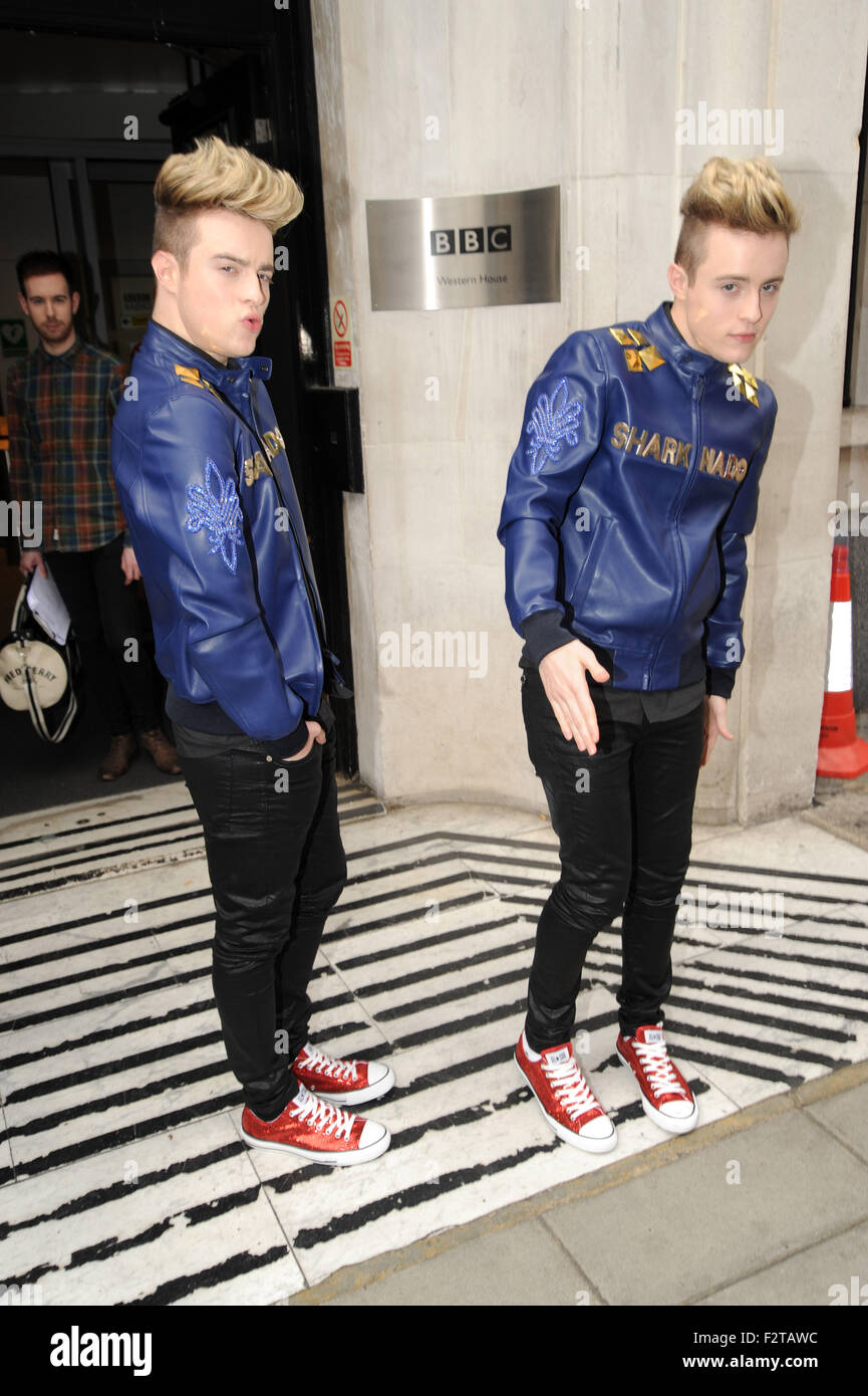 Jedward promote their new TV Show Sharknado at The BBC Featuring ...