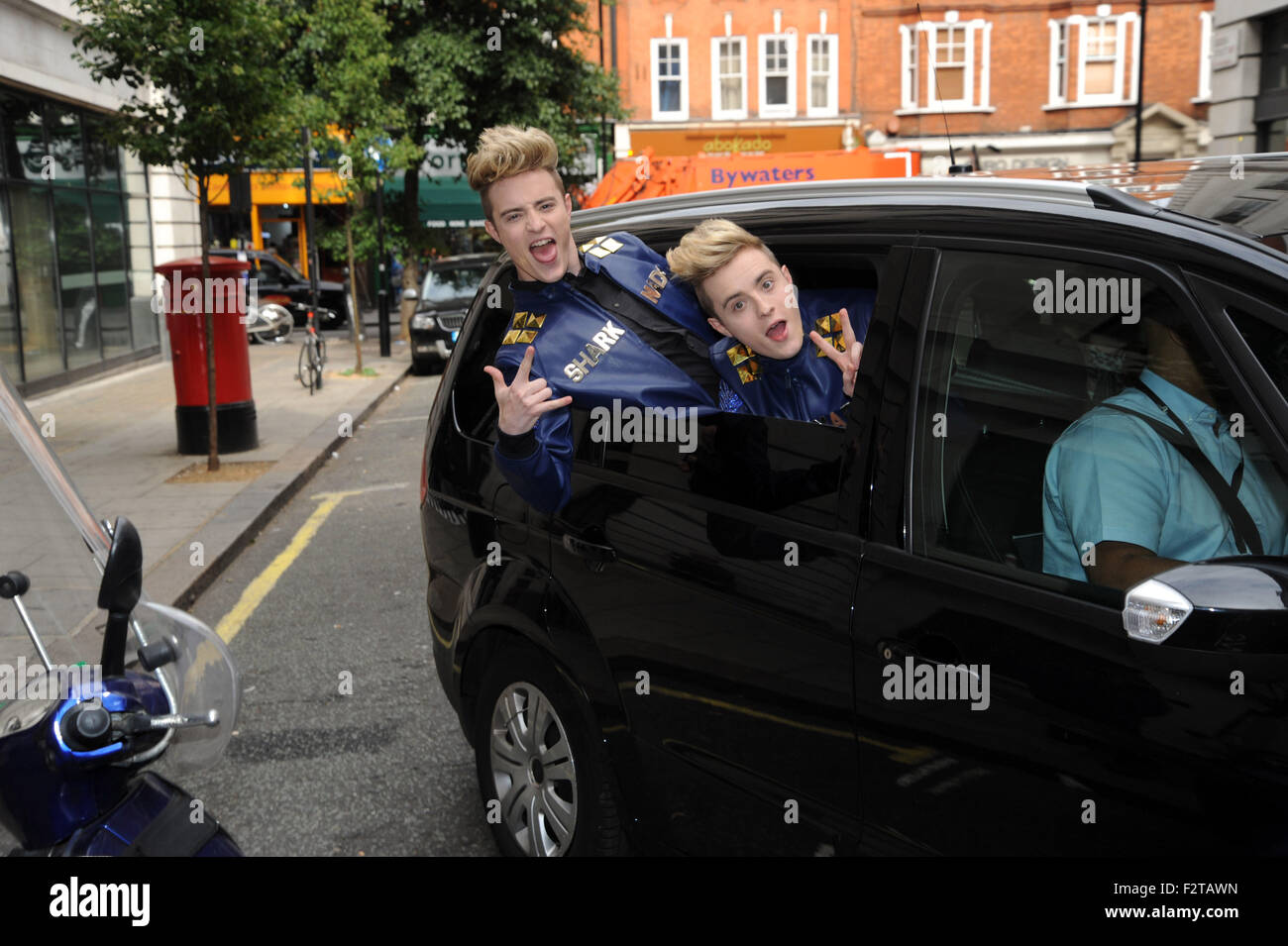 Jedward promote their new TV Show Sharknado at The BBC Featuring ...