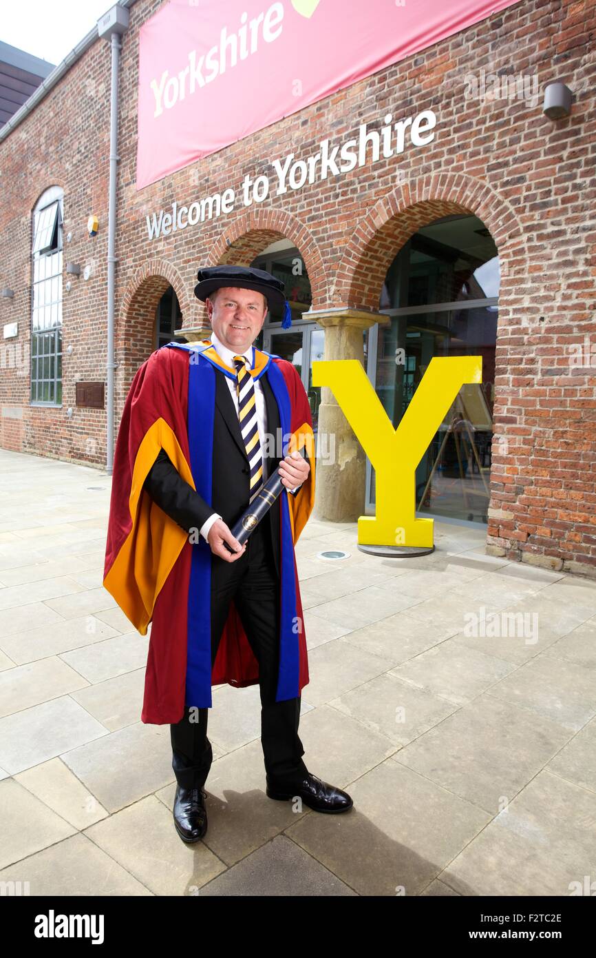 Sir Gary Verity with his Honorary Doctorate in Business Administration ...