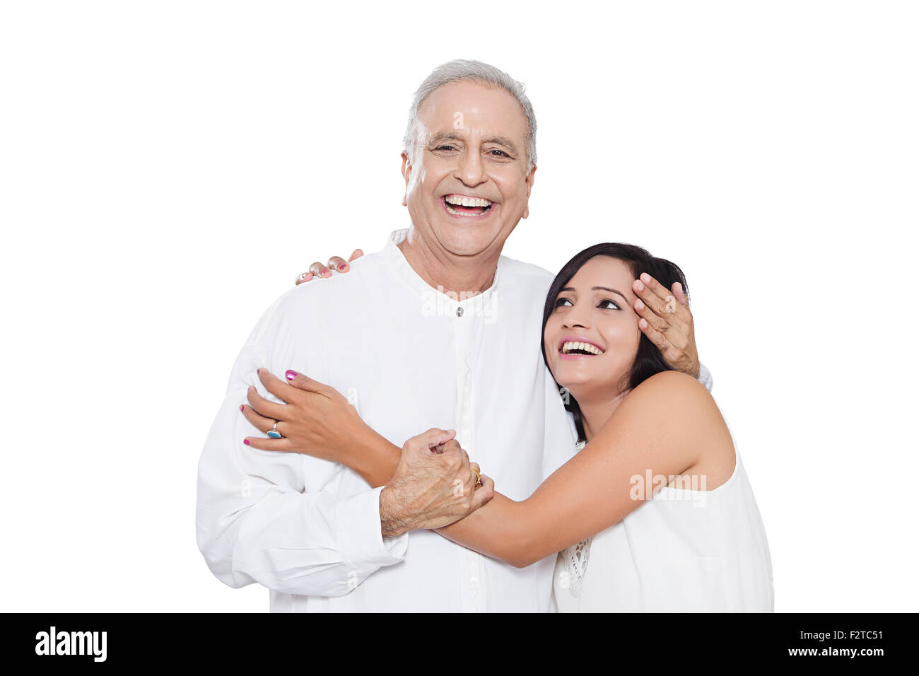 Father daughter hug white hi-res stock photography and images - Alamy