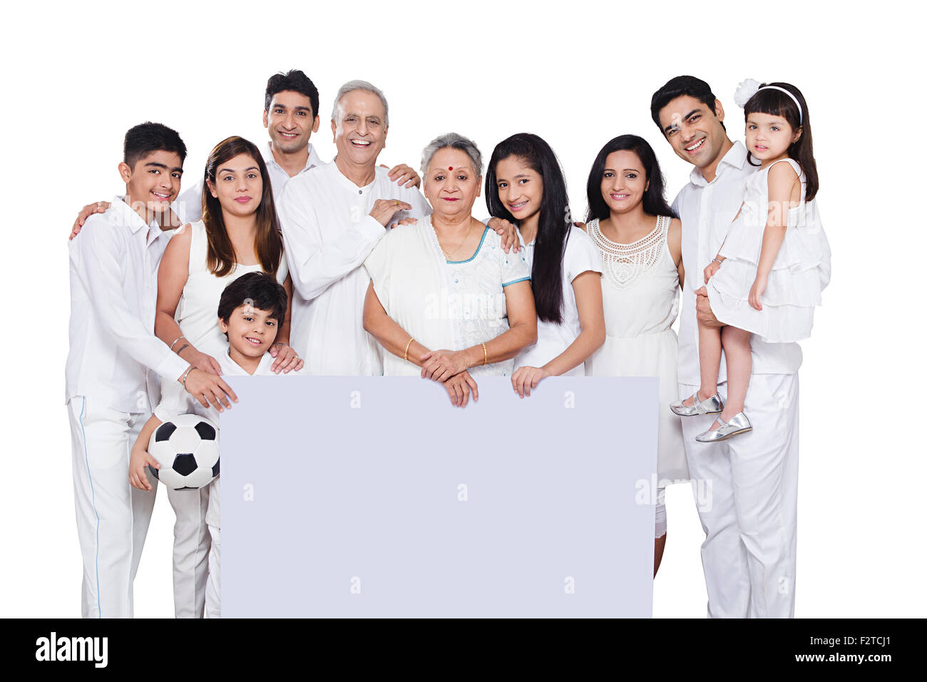 indian group Joint Family Message Board showing Stock Photo - Alamy