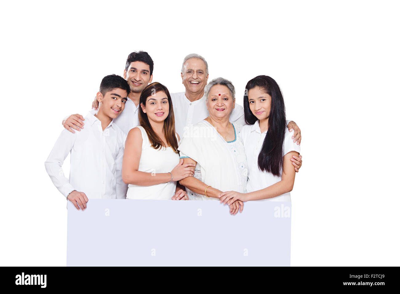 indian group Joint Family Message Board showing Stock Photo - Alamy