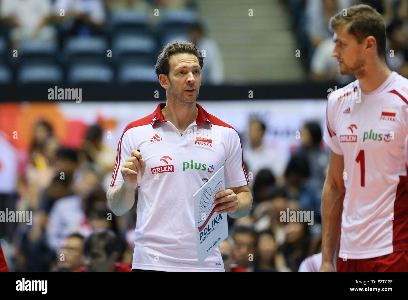 Tokyo, Japan. 22nd Sep, 2015. Antiga Stephane (POL) Volleyball : FIVB ...