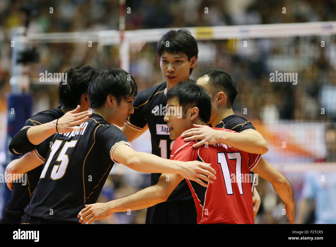 Tokyo, Japan. 22nd Sep, 2015. Japan team group (JPN) Volleyball : FIVB ...