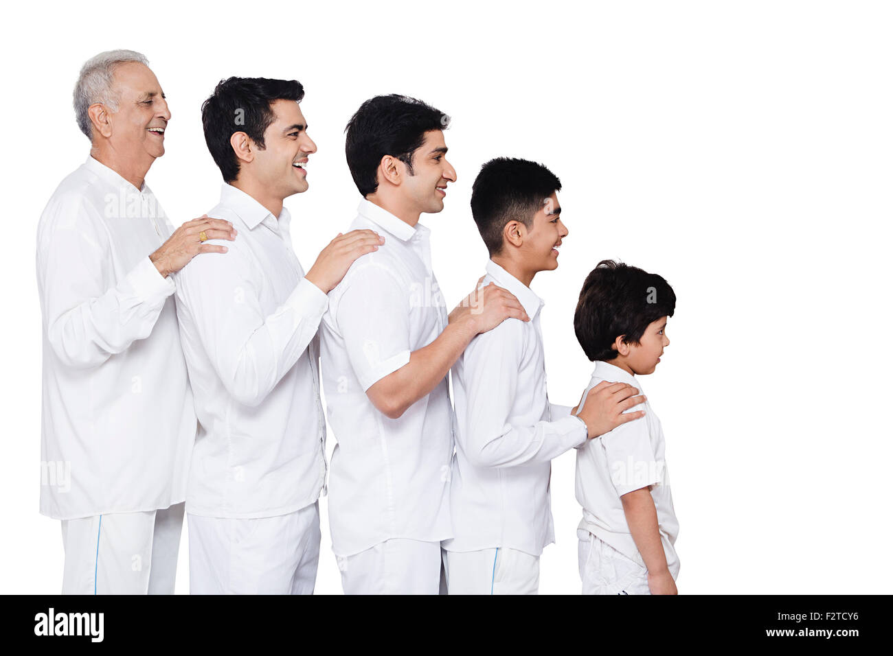 indian group Family Parents Life Span Series Stock Photo - Alamy
