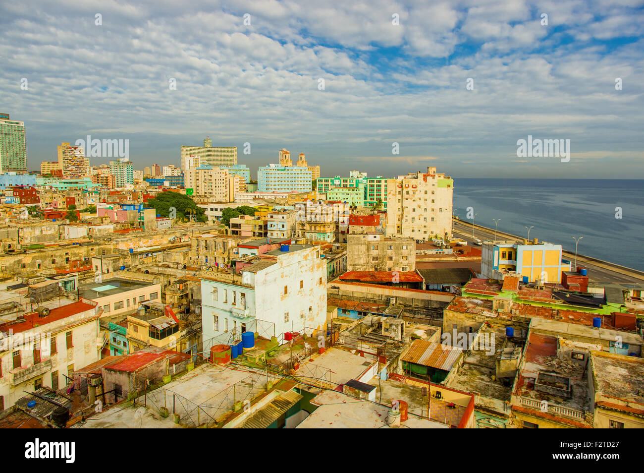 Panorama of Havana city Vedado District Stock Photo - Alamy