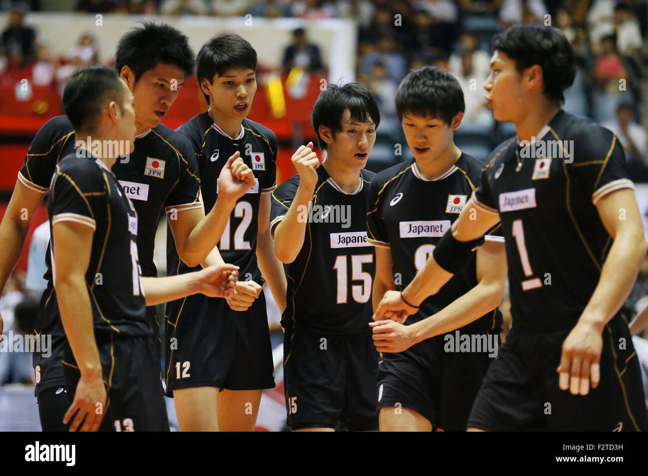 Tokyo, Japan. 22nd Sep, 2015. Japan team group (JPN) Volleyball : FIVB ...